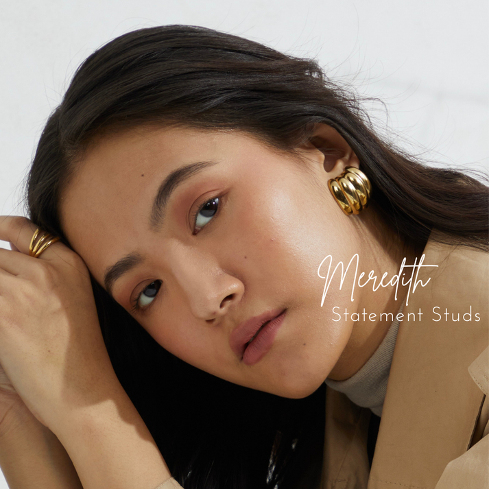 Meredith Statement Studs – Aekay